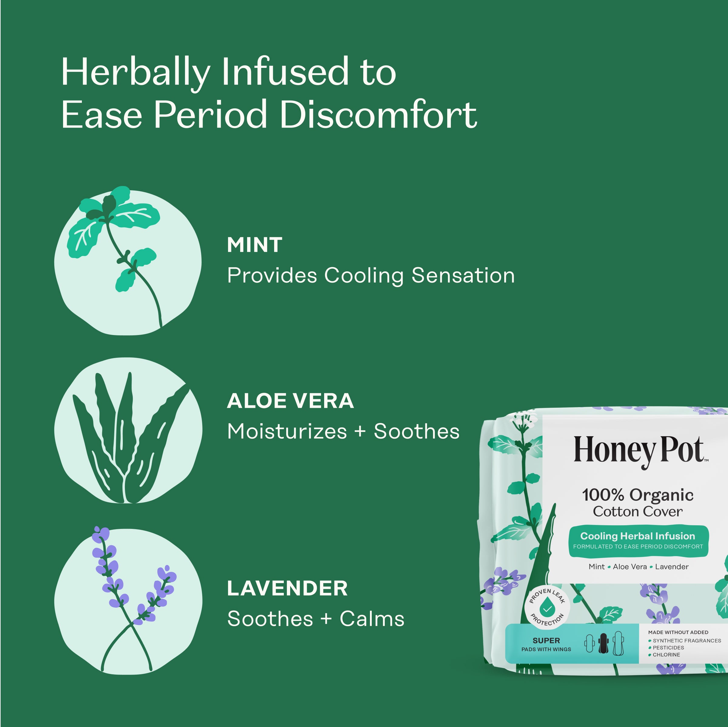 Maxi Pads with Wings | Super Sanitary Pads – The Honey Pot - Feminine Care