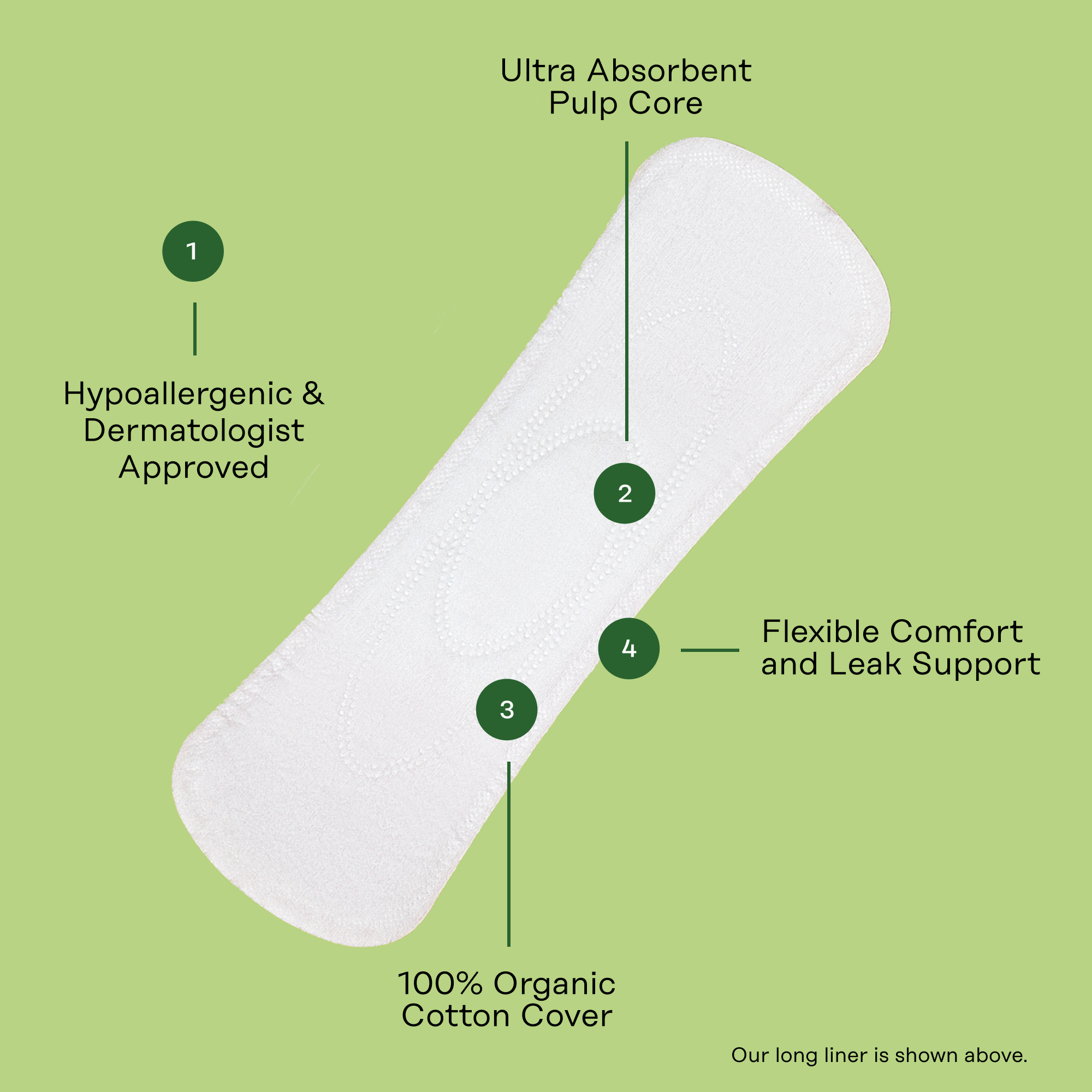 Organic Cotton Cover Long Liner – The Honey Pot - Feminine Care